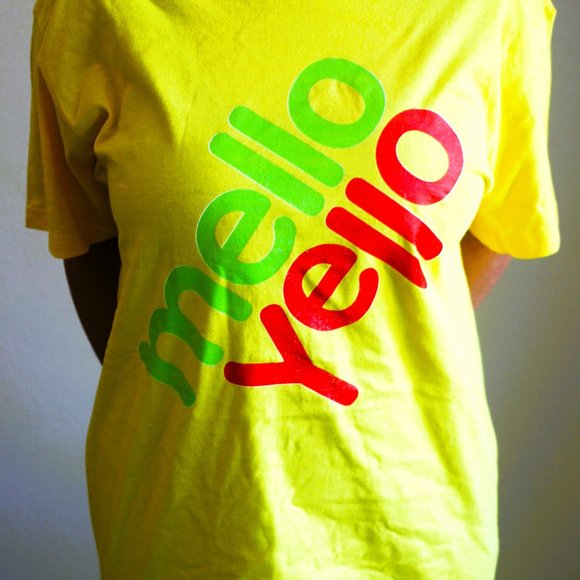 Source Unknown | Tops | 8s Retro Mellow Yellow T Shirt | Poshmark